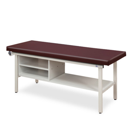 Clinton Alpha Series Straight Line Treatment Table with Shelving, 30 ...